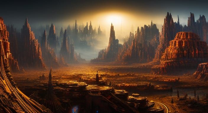 Alien Planet - AI Generated Artwork - NightCafe Creator