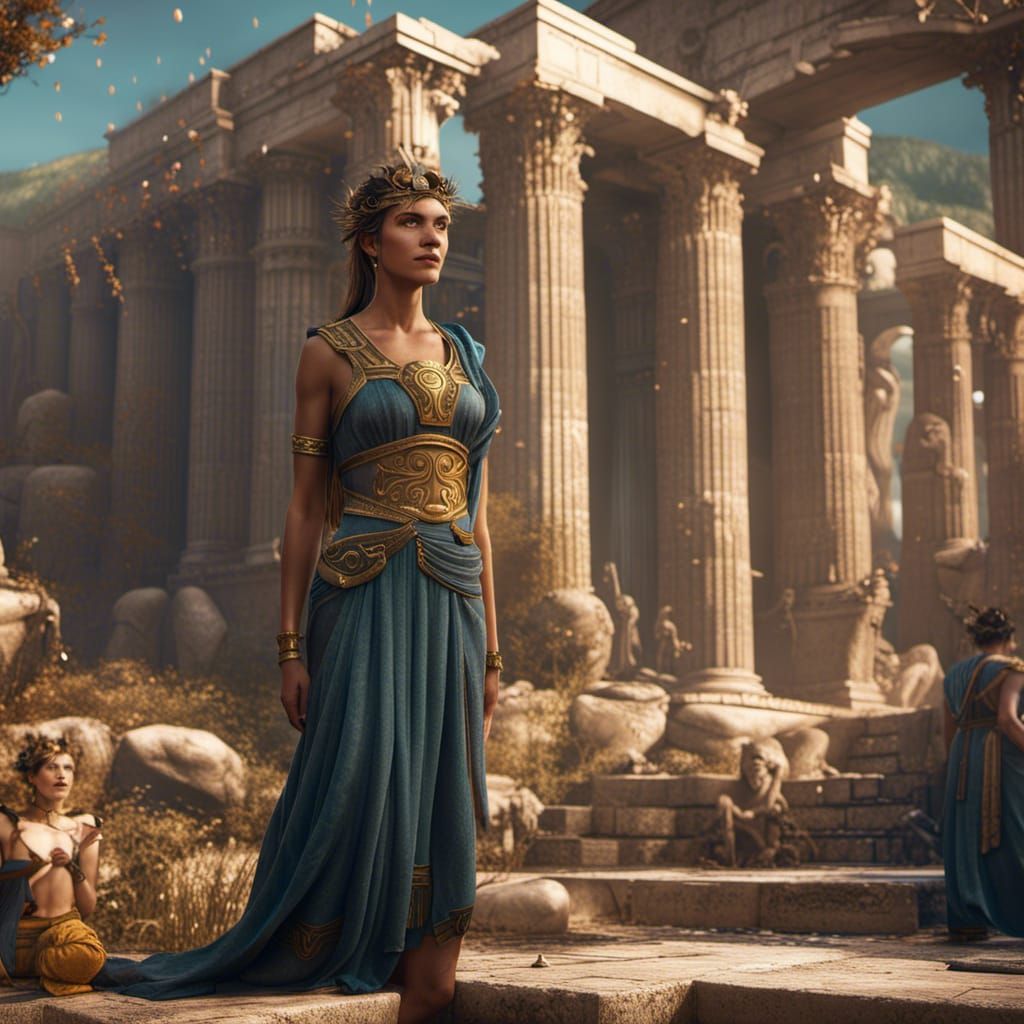Women in ancient greece - AI Generated Artwork - NightCafe Creator