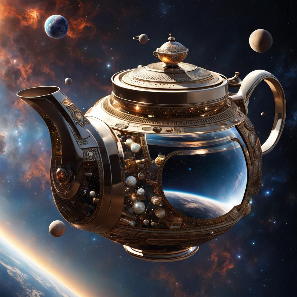 Russell's Teapot - AI Generated Artwork - NightCafe Creator