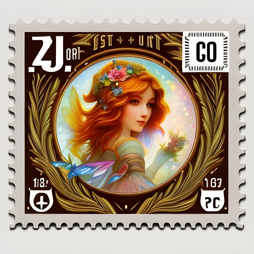 Postage stamp - AI Generated Artwork - NightCafe Creator