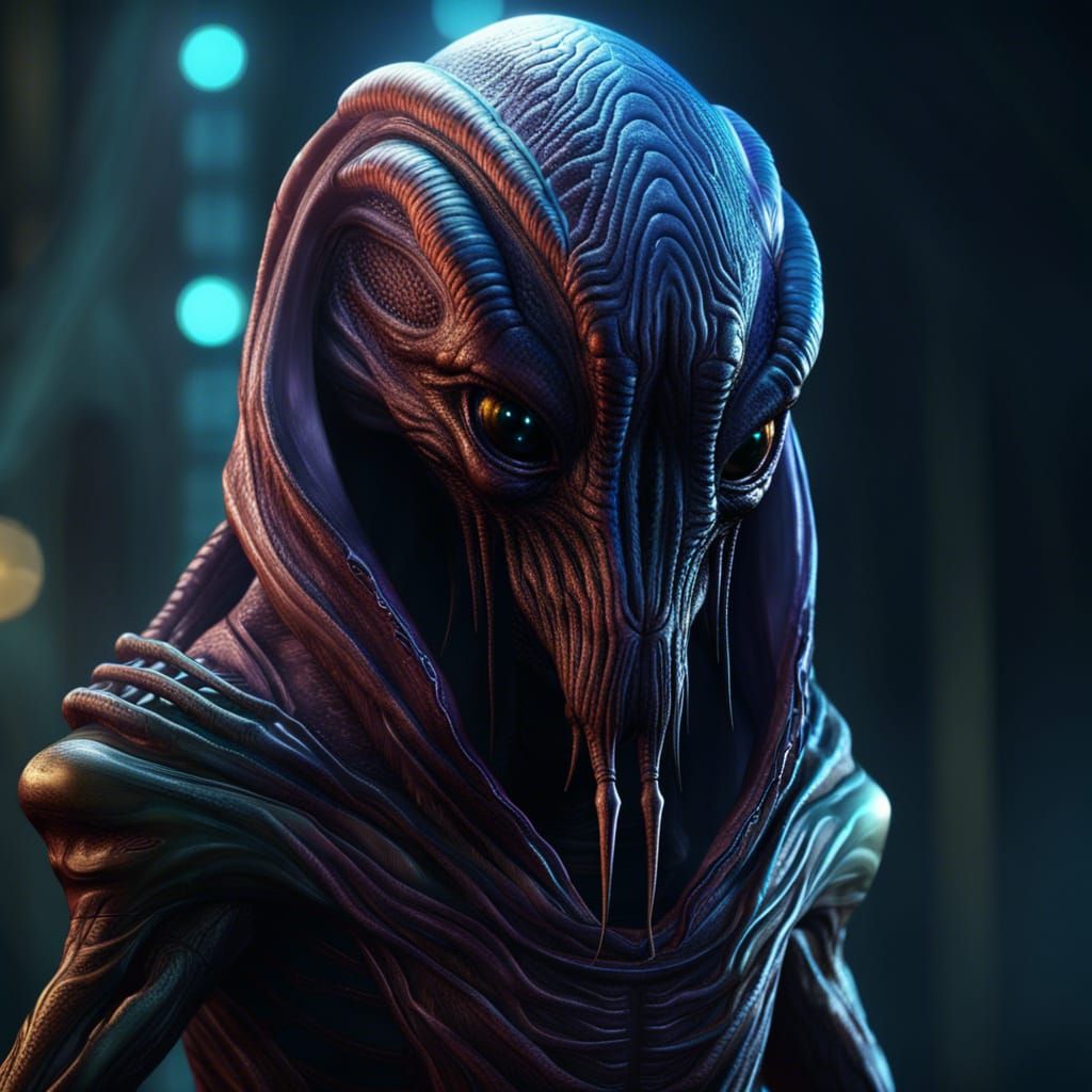 Alien Priest - AI Generated Artwork - NightCafe Creator