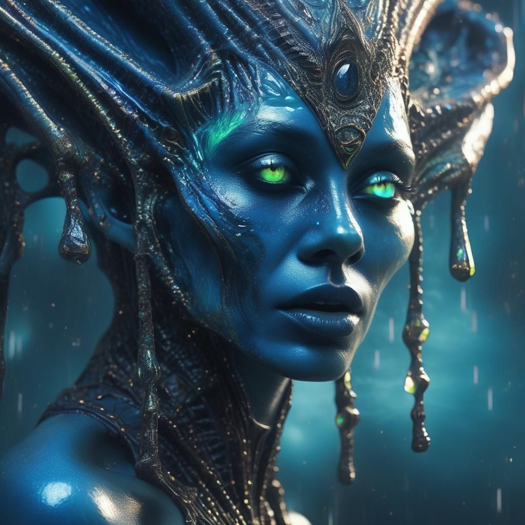 Alien woman - AI Generated Artwork - NightCafe Creator