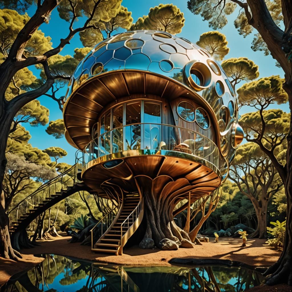 "Treehouse of Dali" - AI Generated Artwork - NightCafe Creator