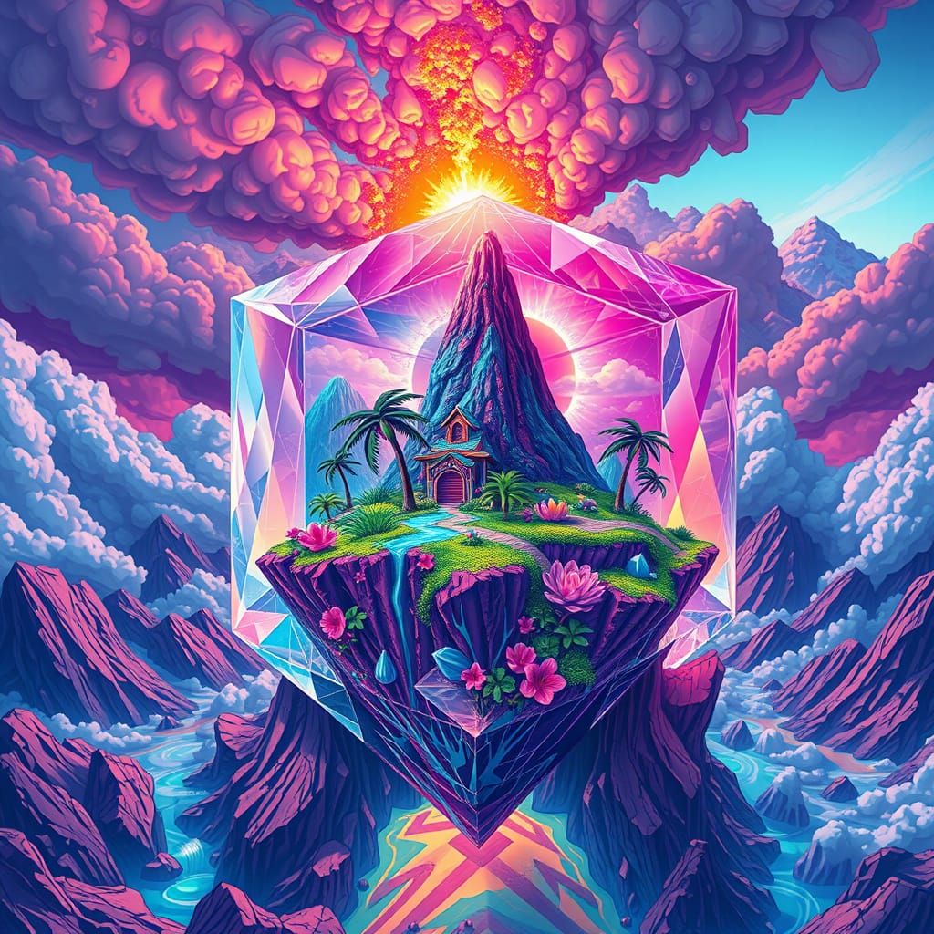 Diamante psichedelico - Crystal Volcano Unleashes Psychedeli...