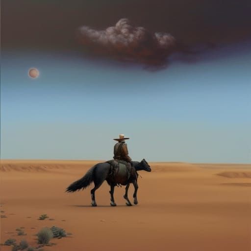 Lone Rider - AI Generated Artwork - NightCafe Creator