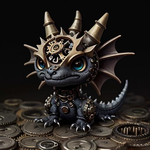 Steampunk Dragon - AI Generated Artwork - NightCafe Creator