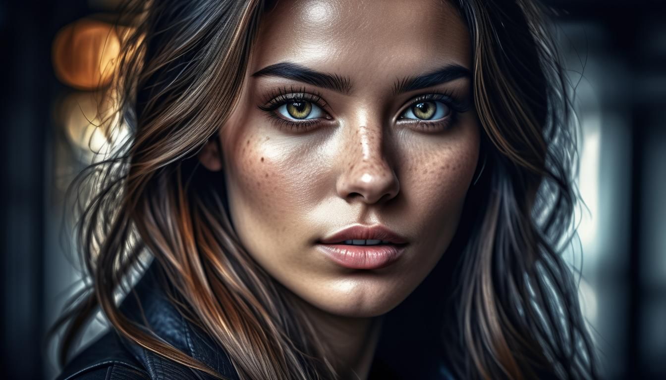 Portrait of a young female model intricate details, HDR, beautifully ...