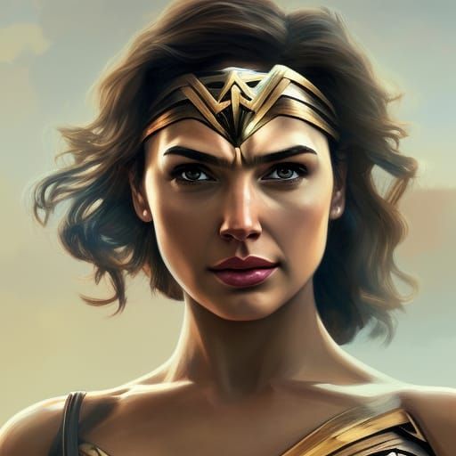 Gal Gadot as Wonder Woman - AI Generated Artwork - NightCafe Creator