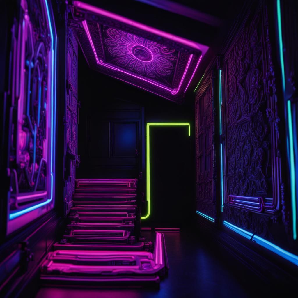 Black light art - AI Generated Artwork - NightCafe Creator