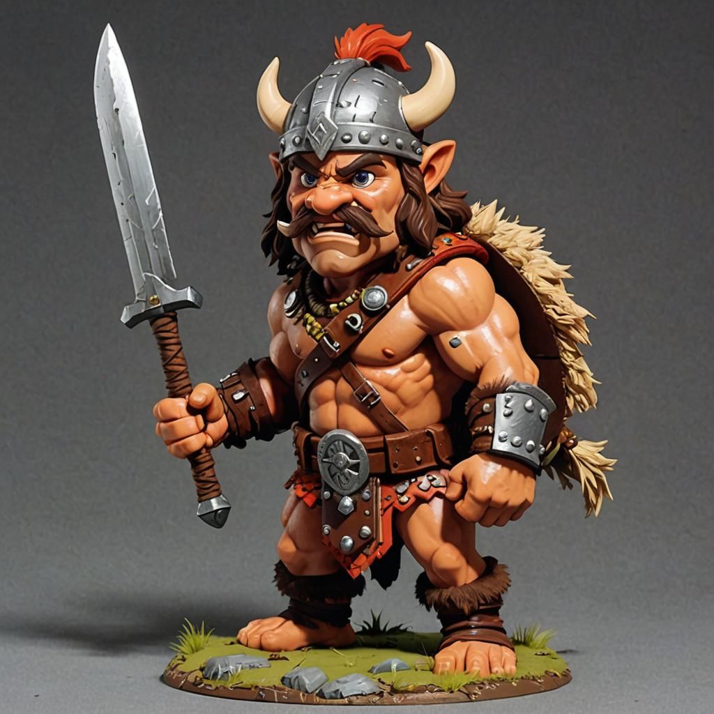 Ploppy the barbarian - AI Generated Artwork - NightCafe Creator