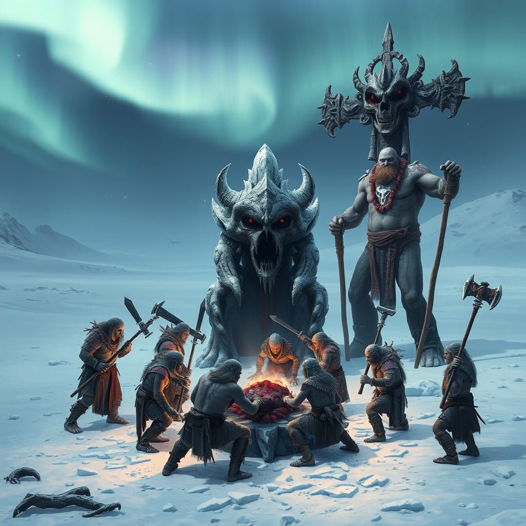 Resilient Atmorans: Ancient Tamriel Warriors in Fr... - AI Art