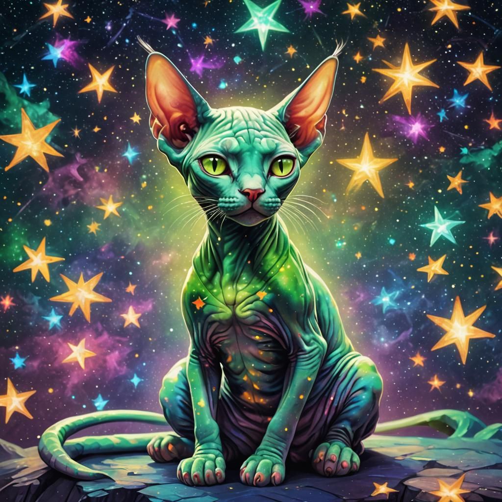 Space Sphynx 10 - AI Generated Artwork - NightCafe Creator