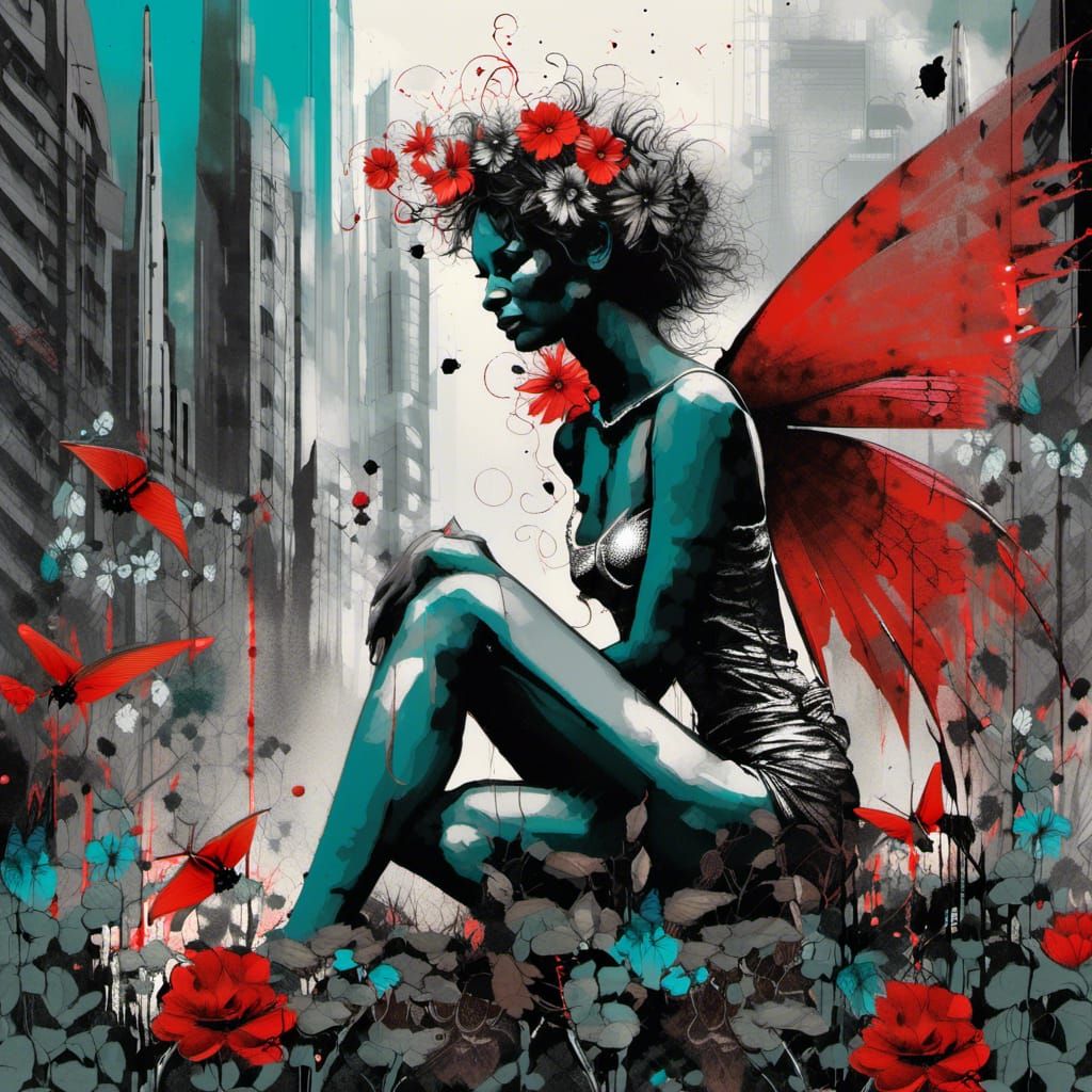 Inner city decay - AI Generated Artwork - NightCafe Creator