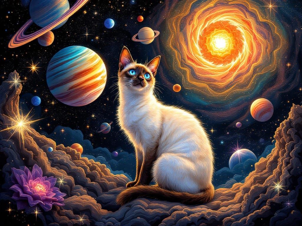 Spacy Siamese cat - Spacy Siamese cat