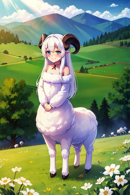 Sheep Centaur - AI Generated Artwork - NightCafe Creator