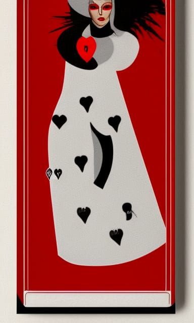 Michelle Pfeiffer as heartcore cyborg queen of hearts poker card ...