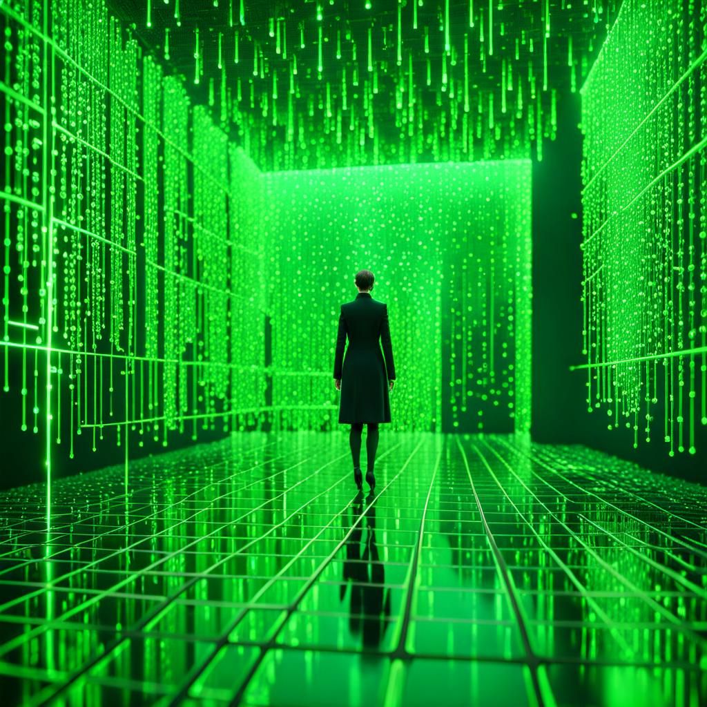 Standing in the Matrix - AI Generated Artwork - NightCafe Creator