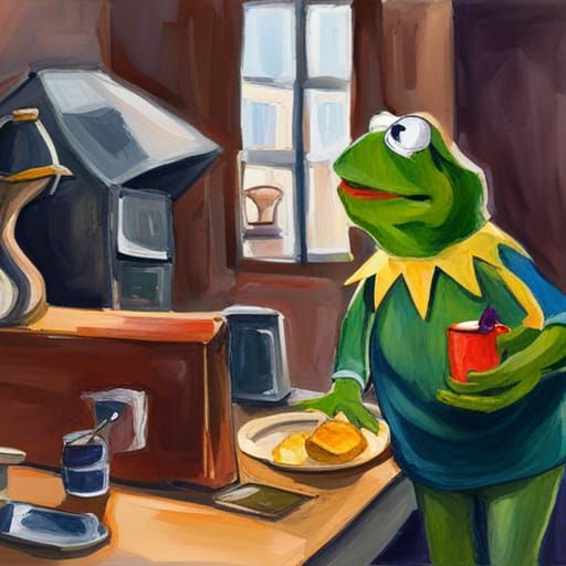 Kermit - AI Generated Artwork - NightCafe Creator
