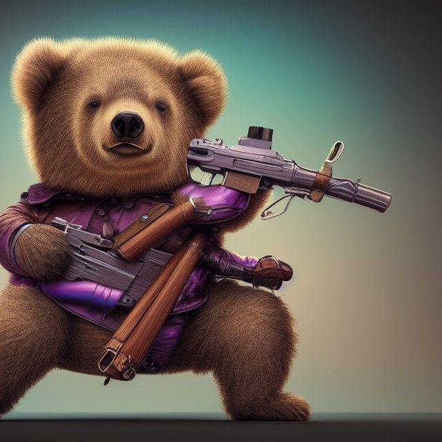 2nd Amendment Bear - AI Generated Artwork - NightCafe Creator