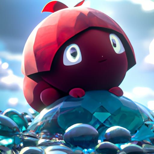 Cute Ruby Creature - AI Generated Artwork - NightCafe Creator