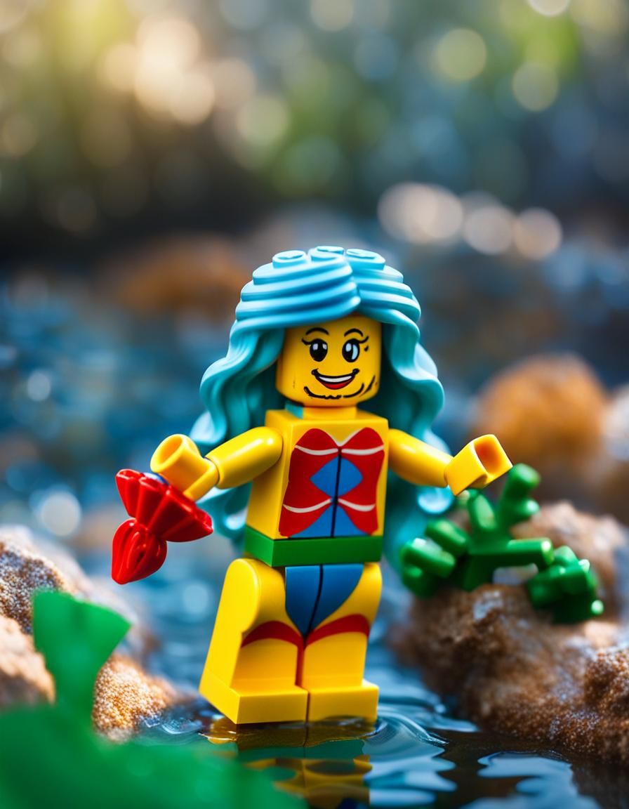 Lego mermaid - AI Generated Artwork - NightCafe Creator
