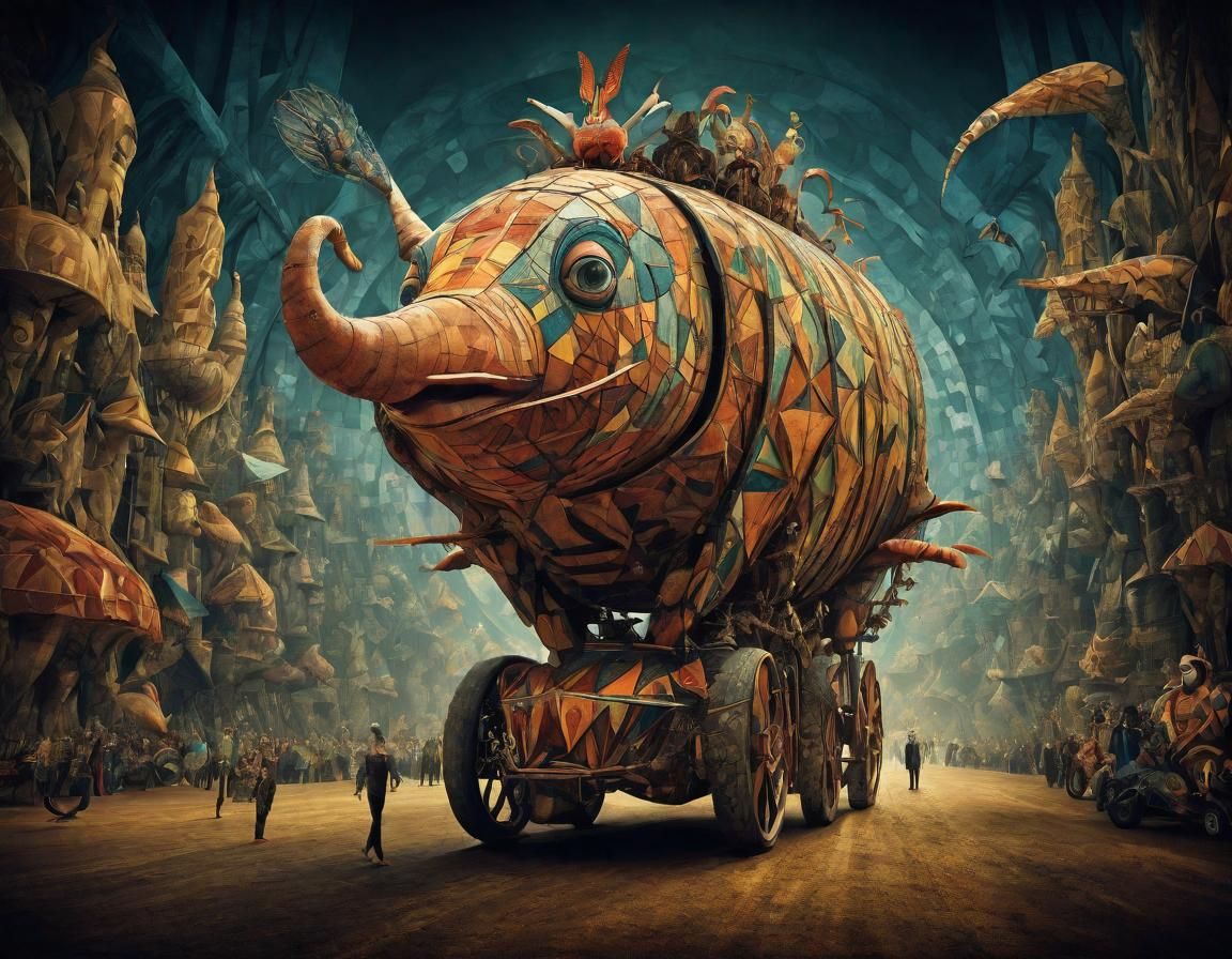 strange creatures on wheels - AI Generated Artwork - NightCafe Creator