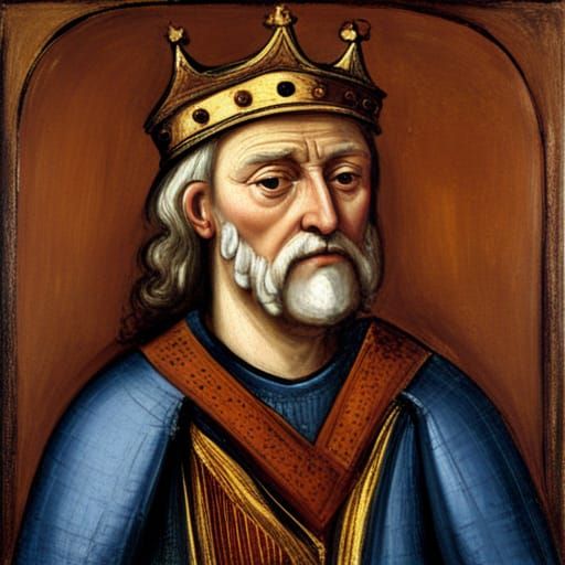 Anglo-Saxon King Harold II in 1066 - 16th century artwork - AI ...