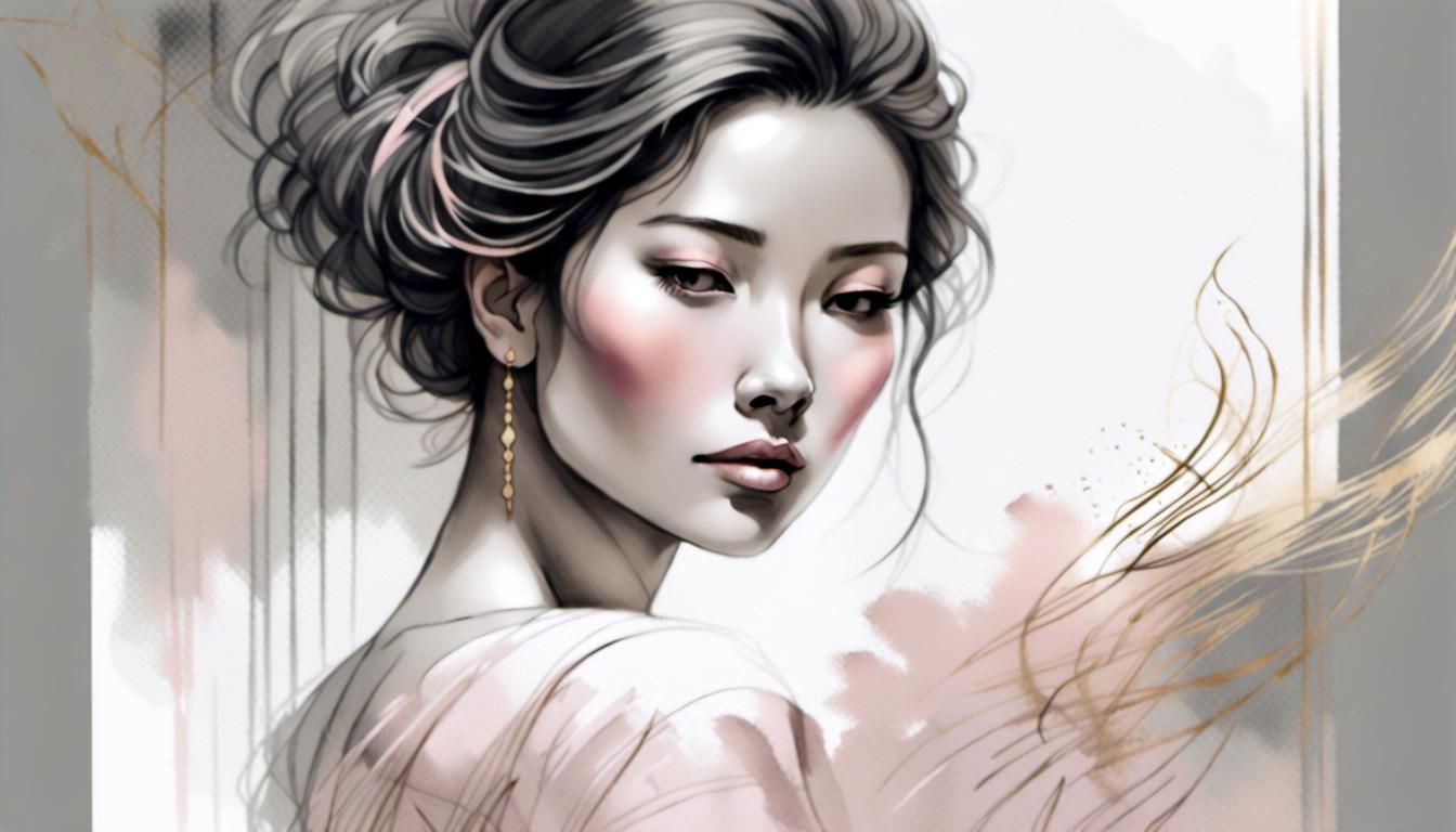 Asian sketch - AI Generated Artwork - NightCafe Creator