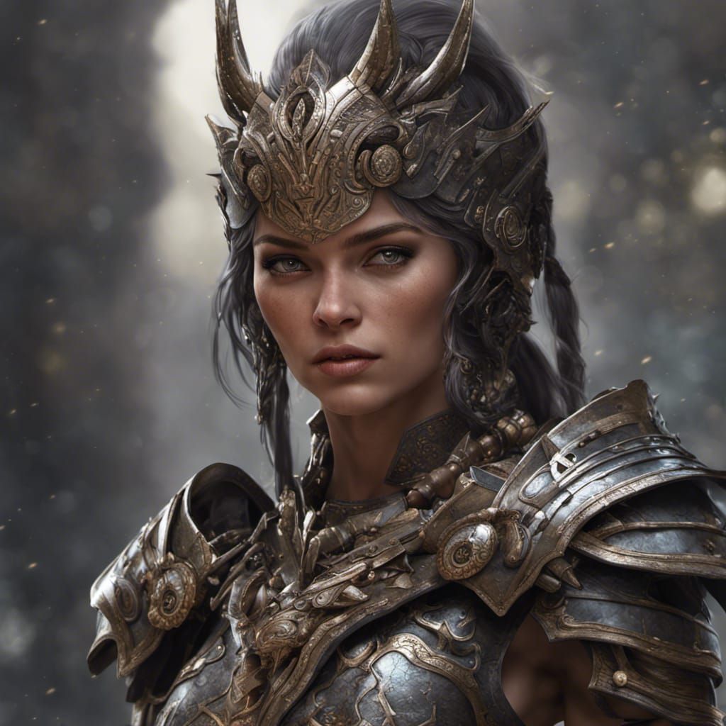 fantasy, beautiful face, intricate stylish armor, complex, head and ...