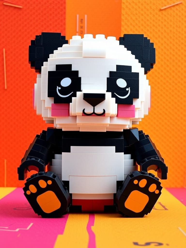 A CUTE LEGO PANDA - A CUTE LEGO PANDA