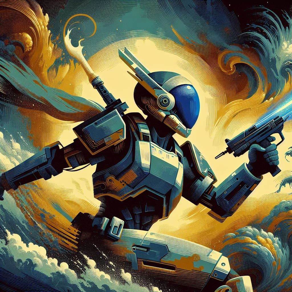 Epic Sci-Fi beautiful blue-skinned alien princess ... - AI Art