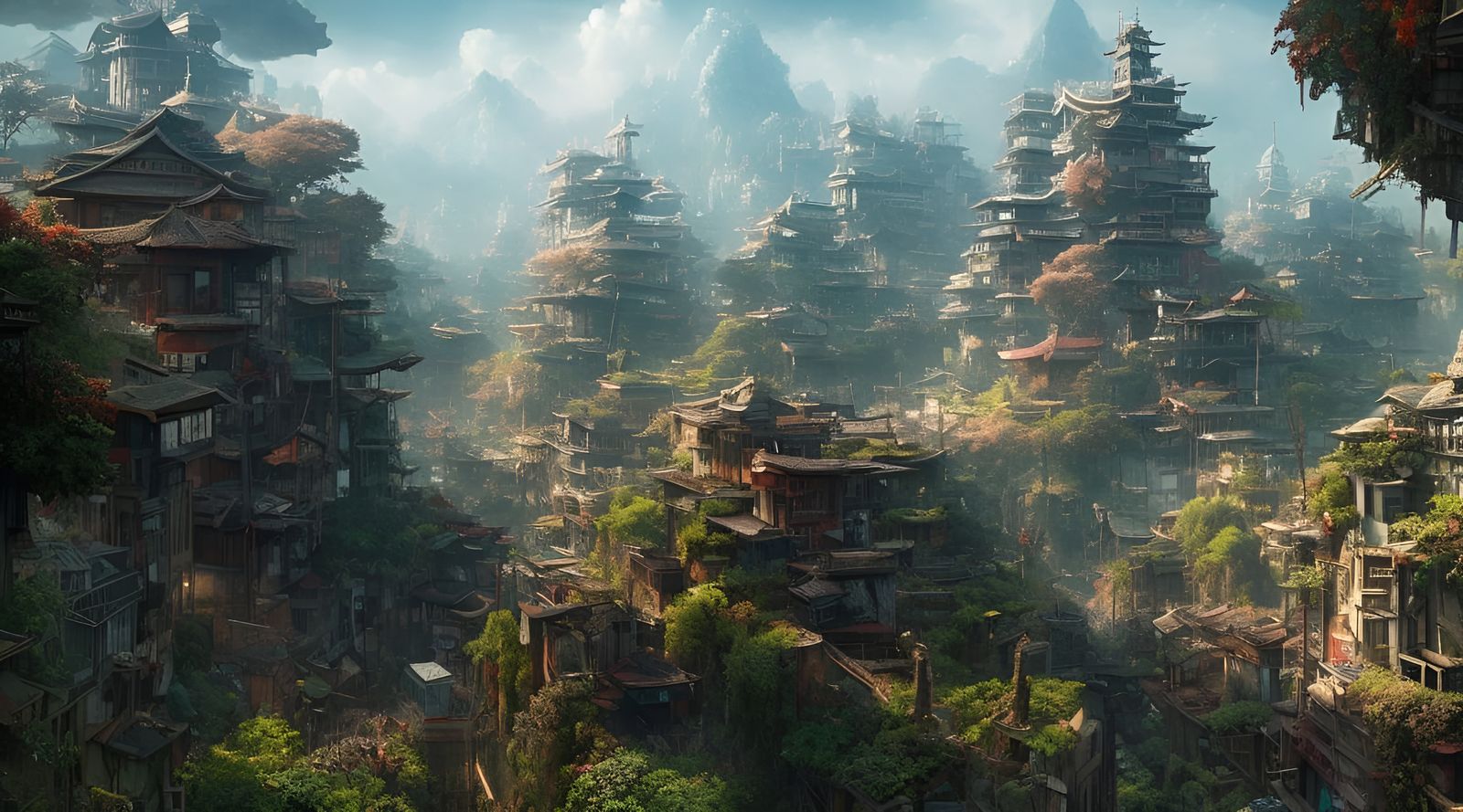 post-apocalyptic japan - AI Generated Artwork - NightCafe Creator