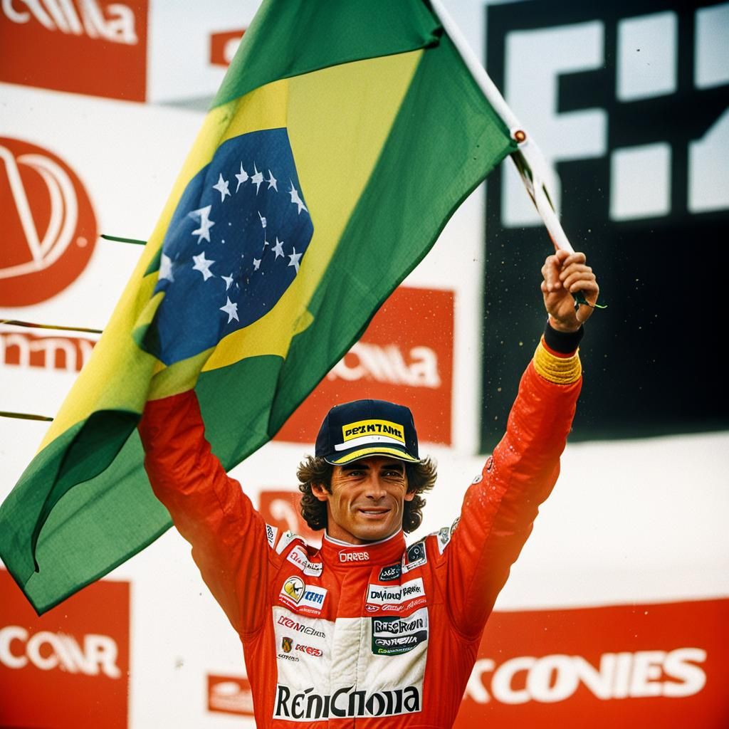 Ayrton Senna, (colored portrait:1,5)Ayrton Senna, eternal legendary ...