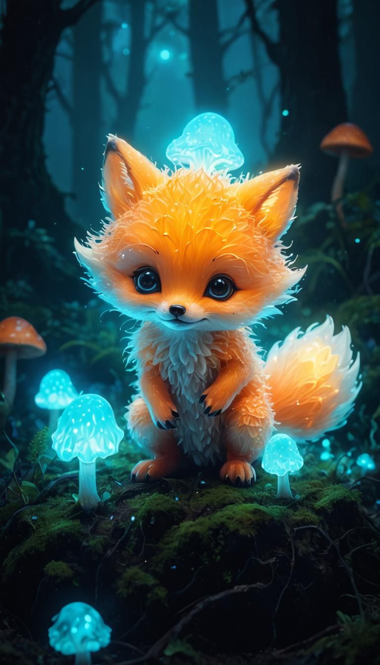 baby cryptid alien fox - AI Generated Artwork - NightCafe Creator