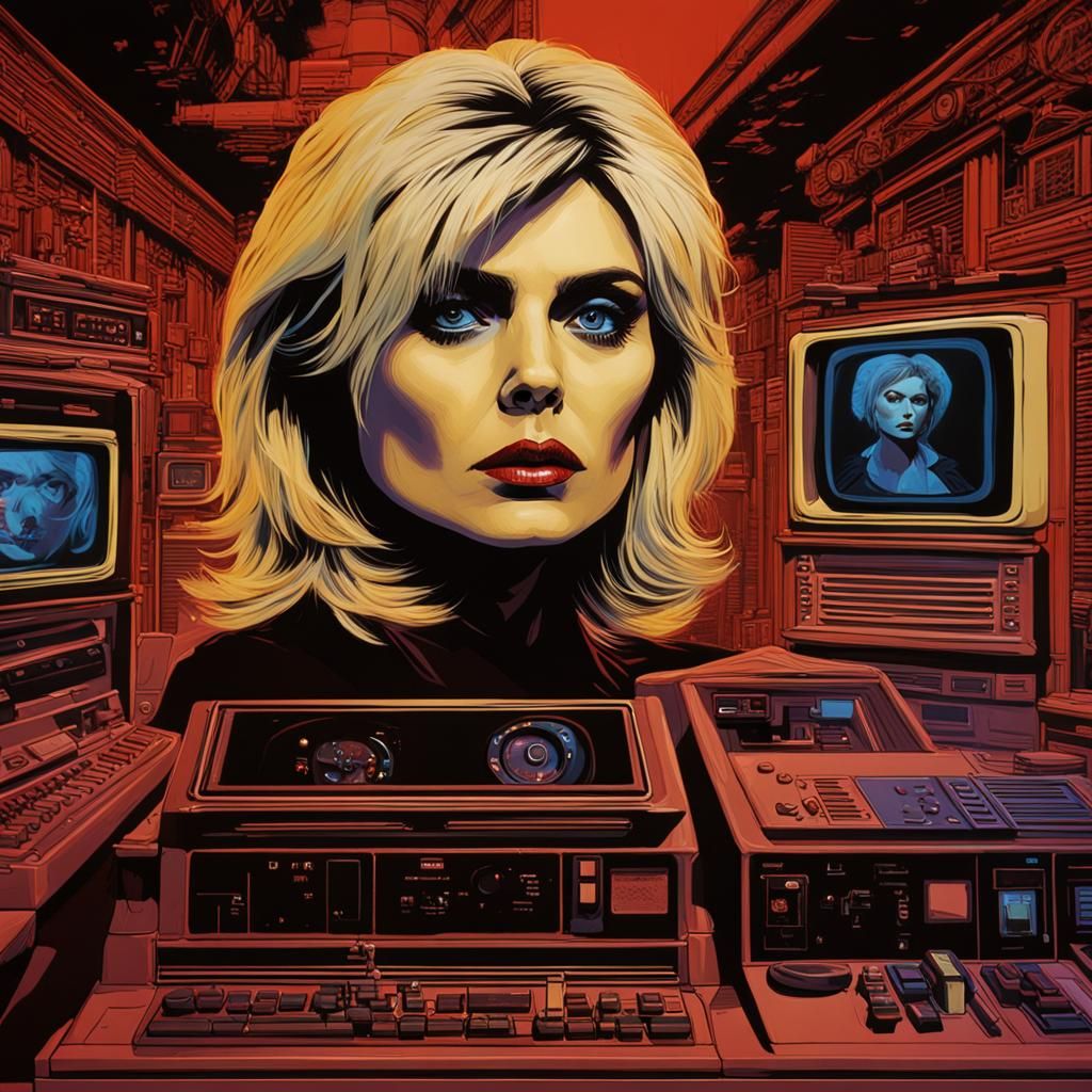 Debbie Harry in the film Videodrome. - AI Generated Artwork - NightCafe Creator