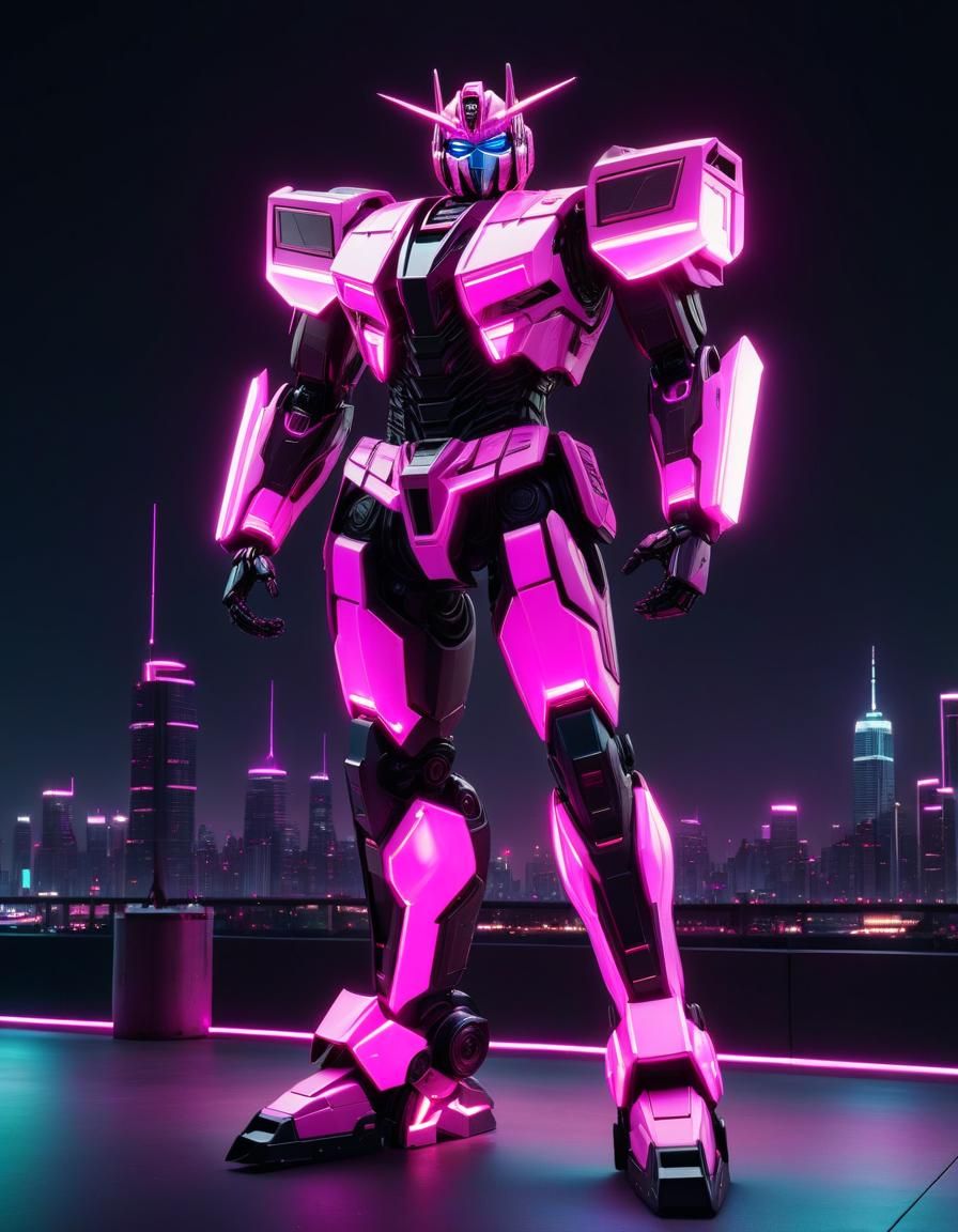 Pink Transformer - AI Generated Artwork - NightCafe Creator