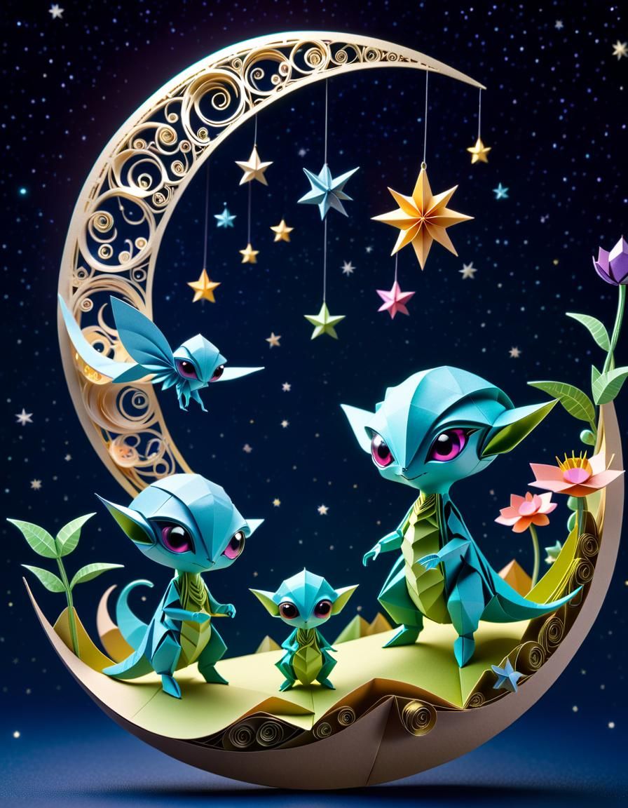 Alien Family - AI Generated Artwork - NightCafe Creator