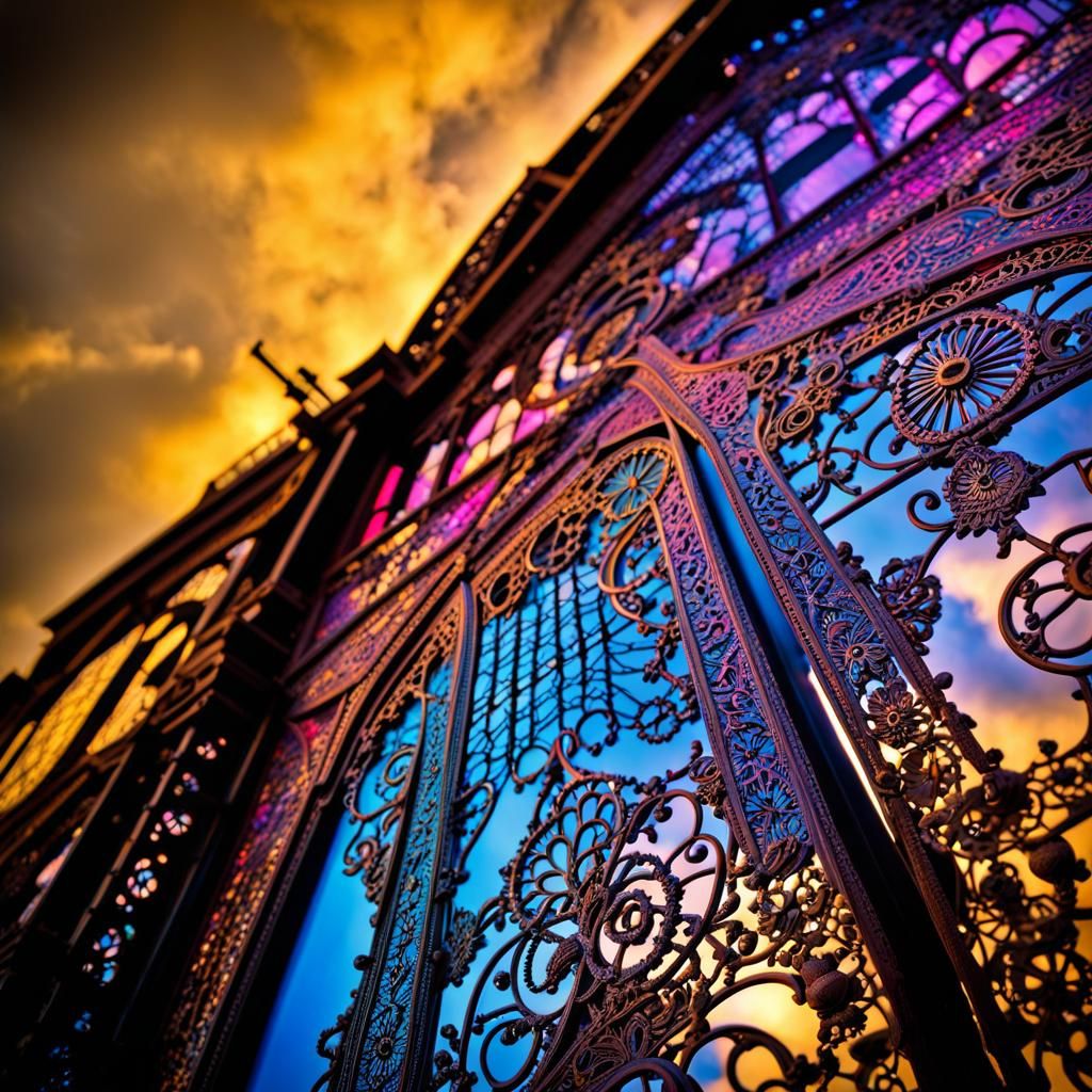 ornate gate - AI Generated Artwork - NightCafe Creator