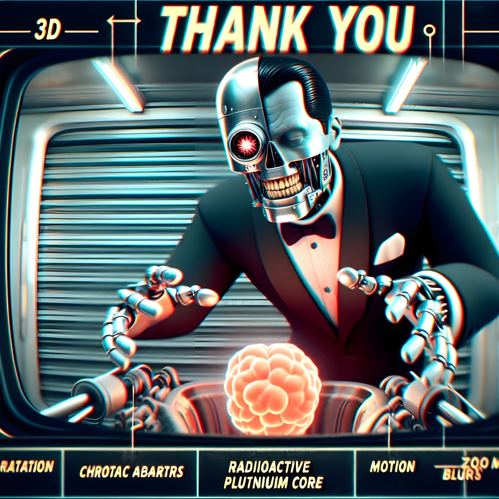 Thank you 3 - Dieselpunk Cyborg Explores Radioactive Core