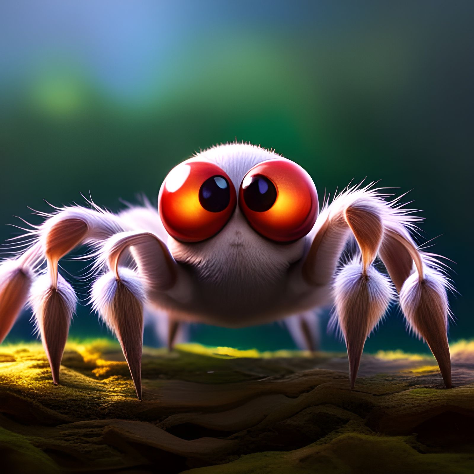 Webber, The Friendly Spider - AI Generated Artwork - NightCafe Creator