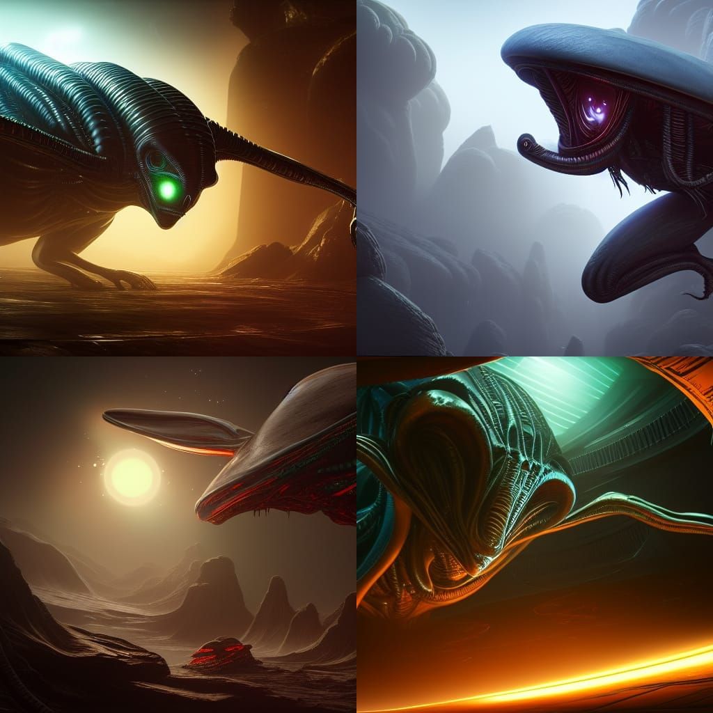 Alien - AI Generated Artwork - NightCafe Creator