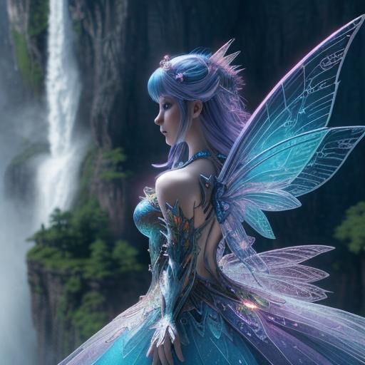 Amazingly Stunningly Beautiful colorful fancy fantasy fairy with ...