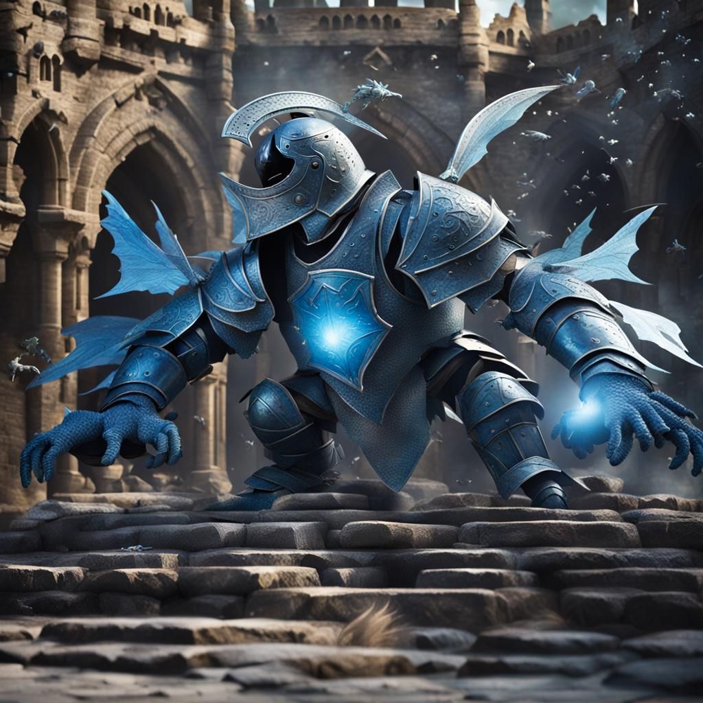 A panicked knight..lol... : r/nightcafe