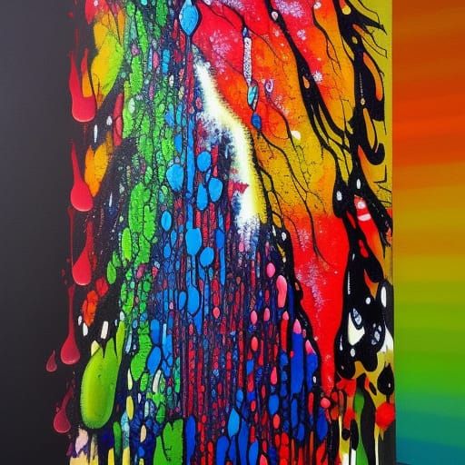 drip art painting - AI Generated Artwork - NightCafe Creator