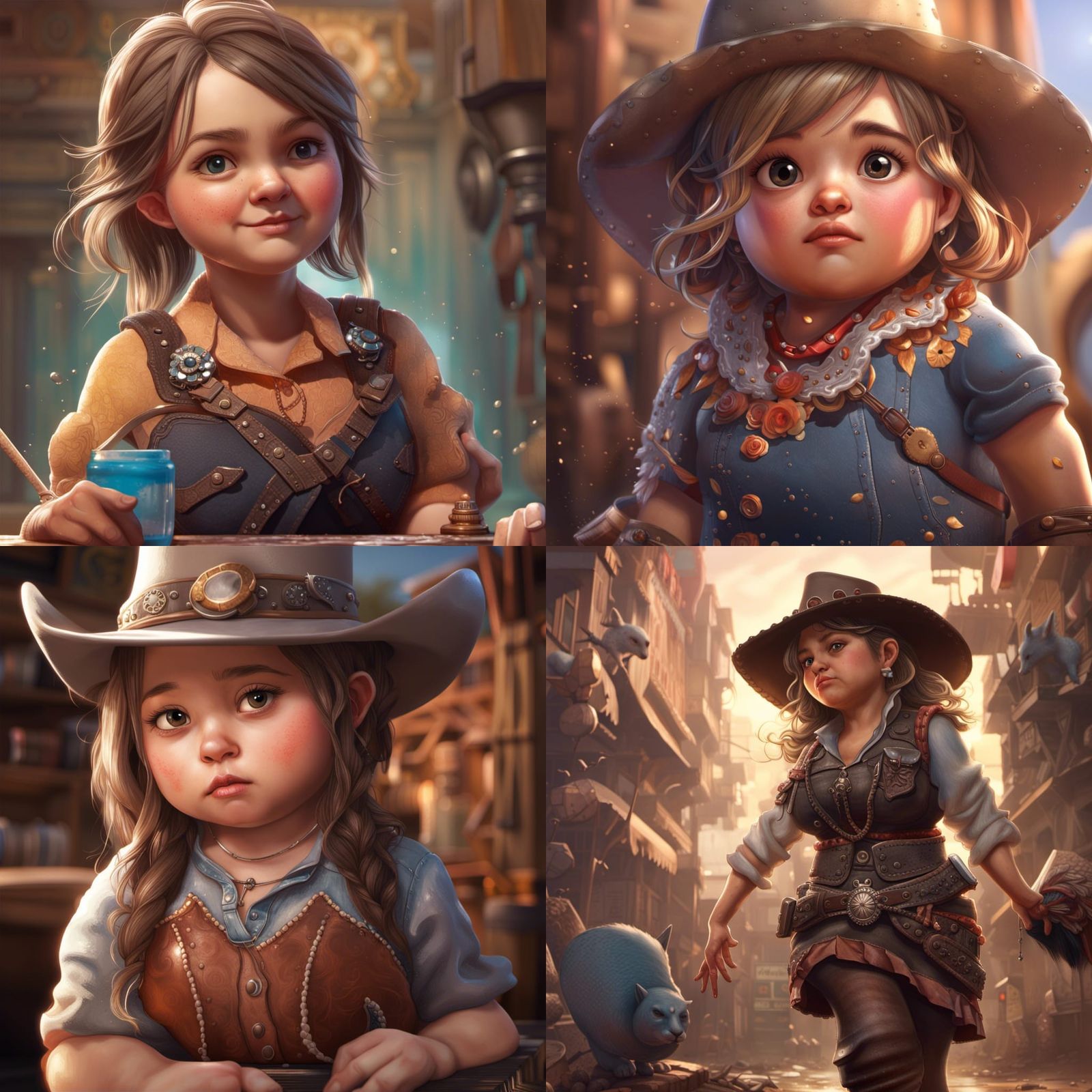 Western Girls - AI Generated Artwork - NightCafe Creator