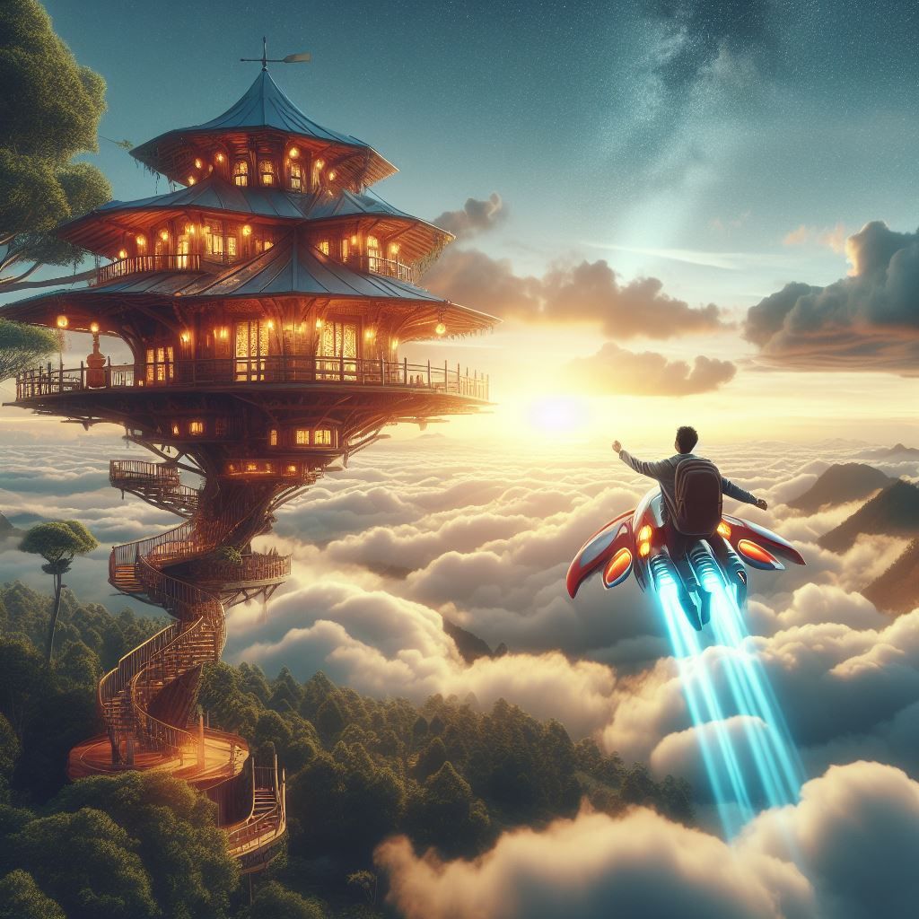 Commuting home - AI Generated Artwork - NightCafe Creator