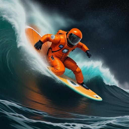 Surfing - AI Generated Artwork - NightCafe Creator