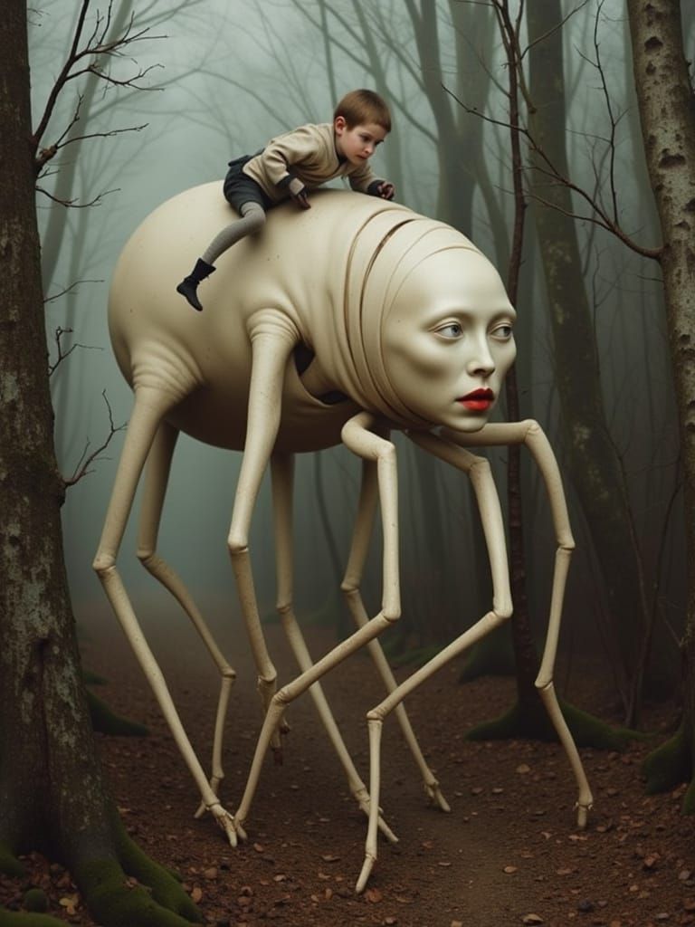 German Renaissance painting of A small medieval pe...