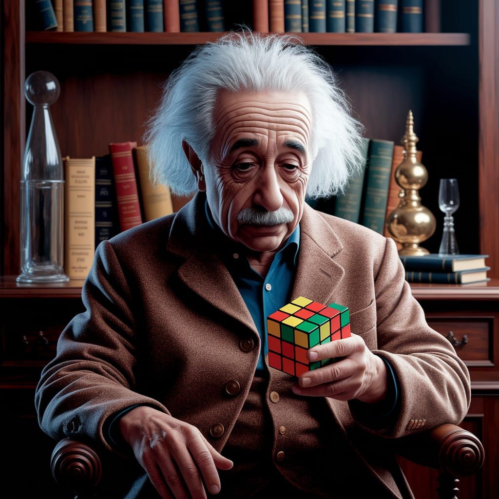 Albert Einsteins Problem - Einstein's Pensive Struggle with ...