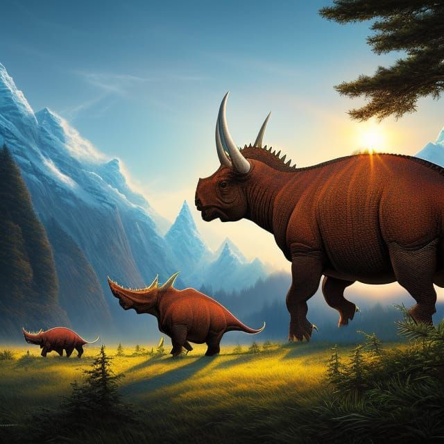 triceratops - AI Generated Artwork - NightCafe Creator
